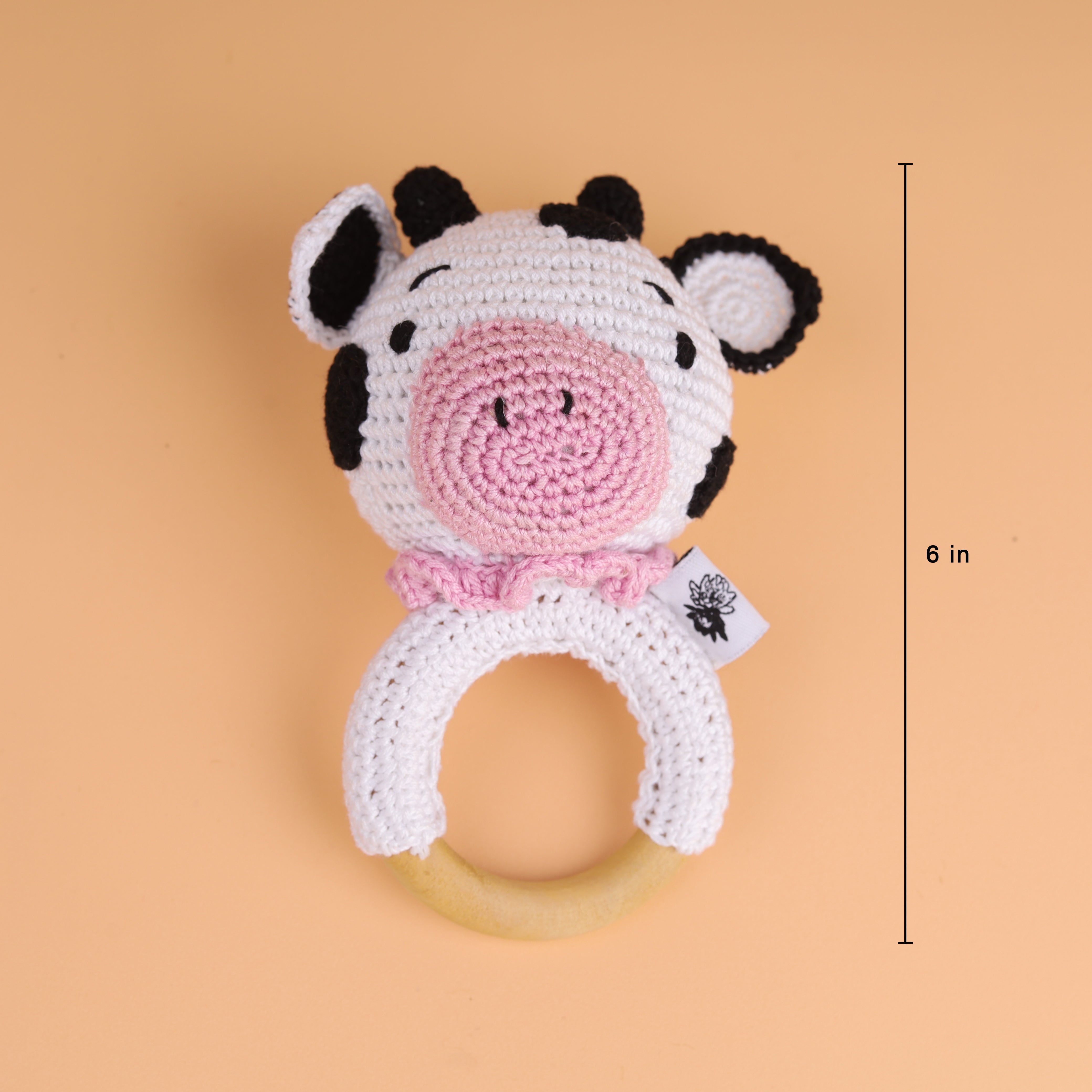 Cotton Crochet Cow Rattle – Itihasikala