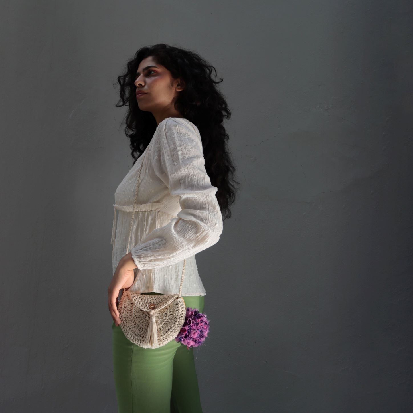 The Miniature Crochet Sling Bag – Itihasikala